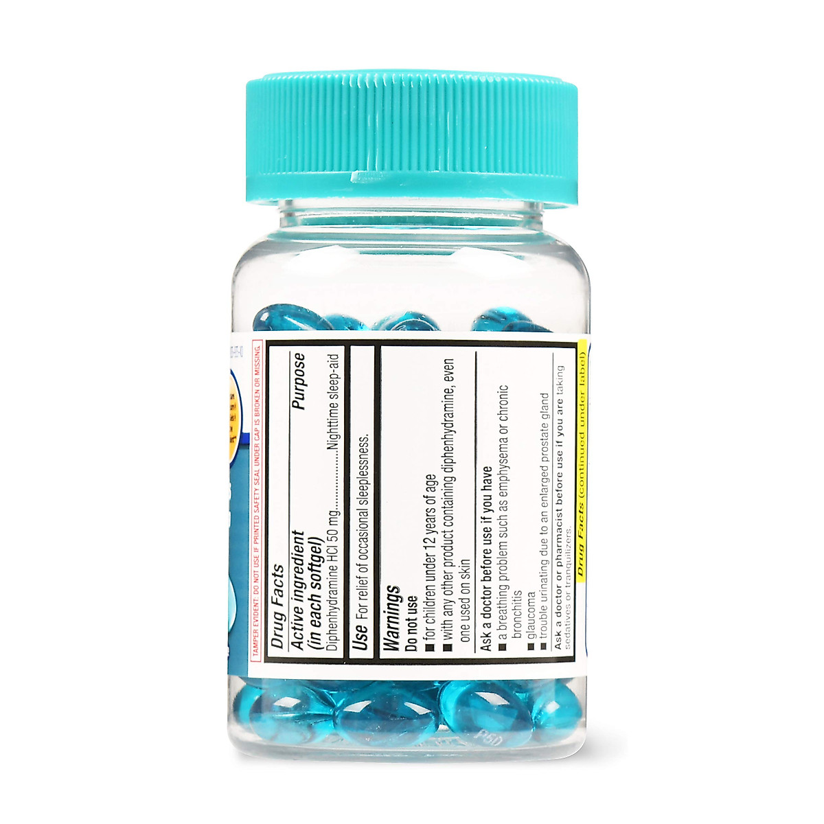 Equate Maximum Strength Sleep-Aid Softgels, 50 mg, 100 Count