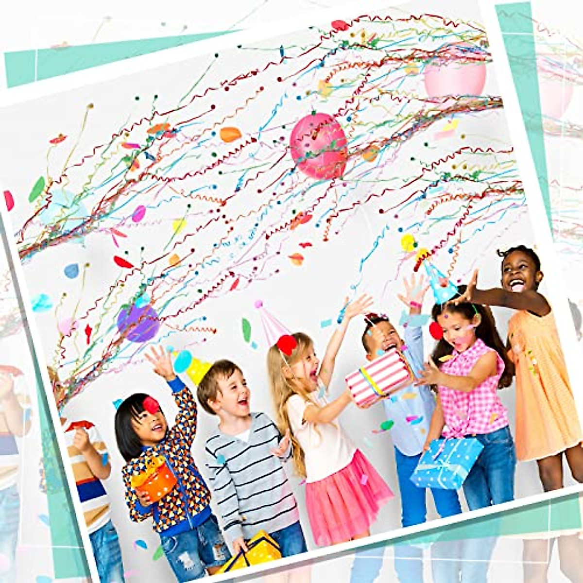 30 Pieces Hand Throw Streamers White Throw Streamers No Mess Confetti Crackers for Wedding, Birthday, Graduation Party Favors