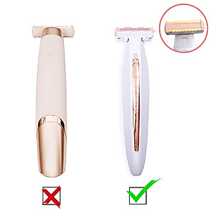 6PCS Women Shaver Replacement Heads for Finishing Touch Flawless Body Rechargeable Ladies Shaver Hair Remover Heads (Pack of 6)