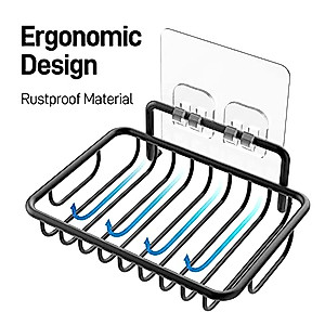 AAUU Corner Shower Caddy Shelf, 3 Sets Adhesive Bathroom Basket Shelf with Hooks, Soap Dish Holder for Toilet, Dorm and