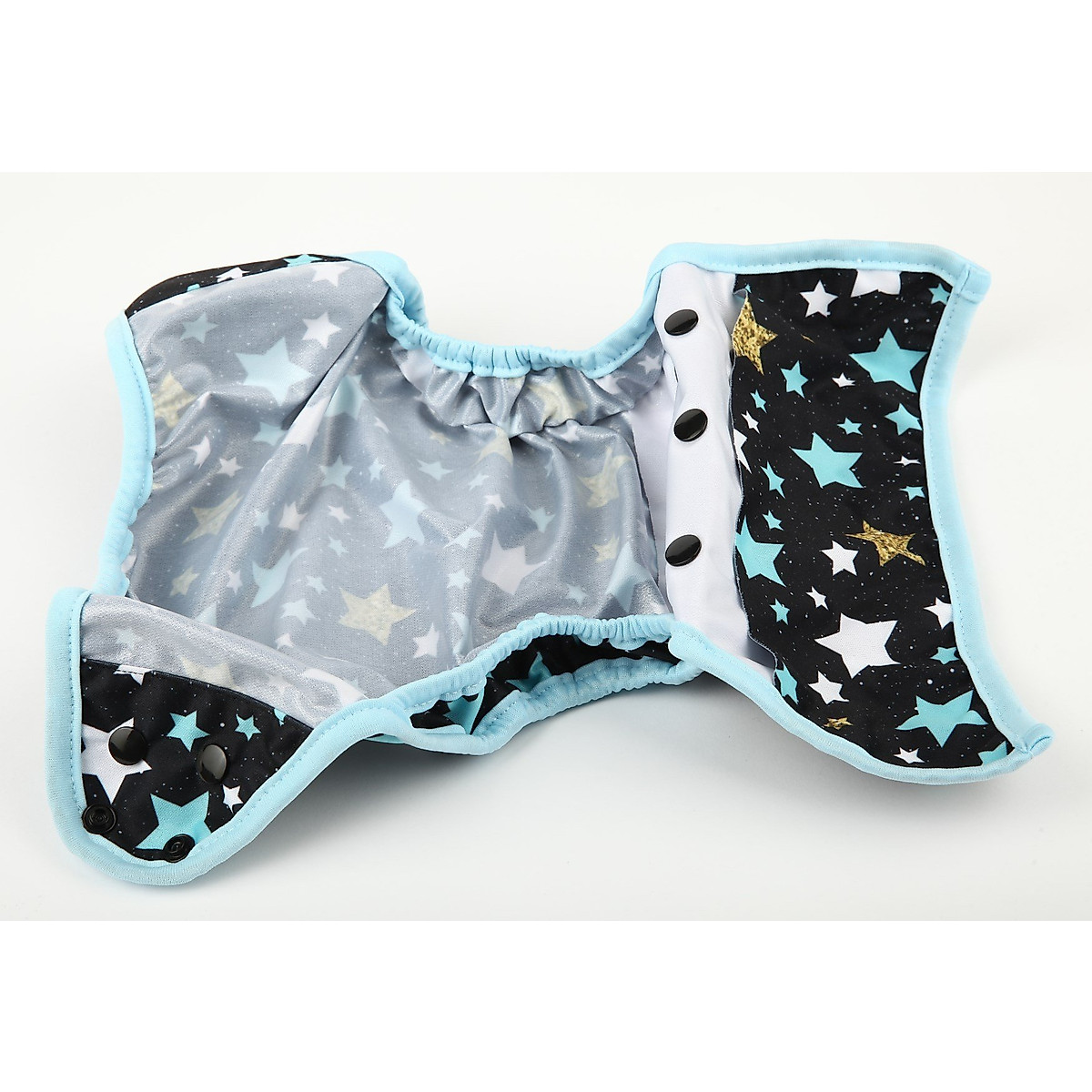 Sigzagor Baby Cloth Diaper Cover Nappy One Size 8lbs to 36lbs for Boys (Stars)
