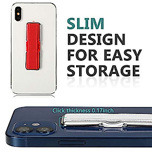 Weewooday 9 Pieces Finger Strap Phone Holders Elastic Phone Strap Stands Phone Handle Grips Elastic Finger Holders Finger Strap Stands for Smartphones, Small Tablets, 9