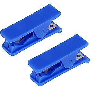 2Pcs blue Rubber Hose Cutter PTFE Plastic Tubing Cutter Hose Tube Cutter Tool, Pipe Cutter Pipe Accurate Tube Cutting Tool for Tubing Notcher Nylon PVC PU Tube and Hose Cut Up to 3/4 Inch OD Tube