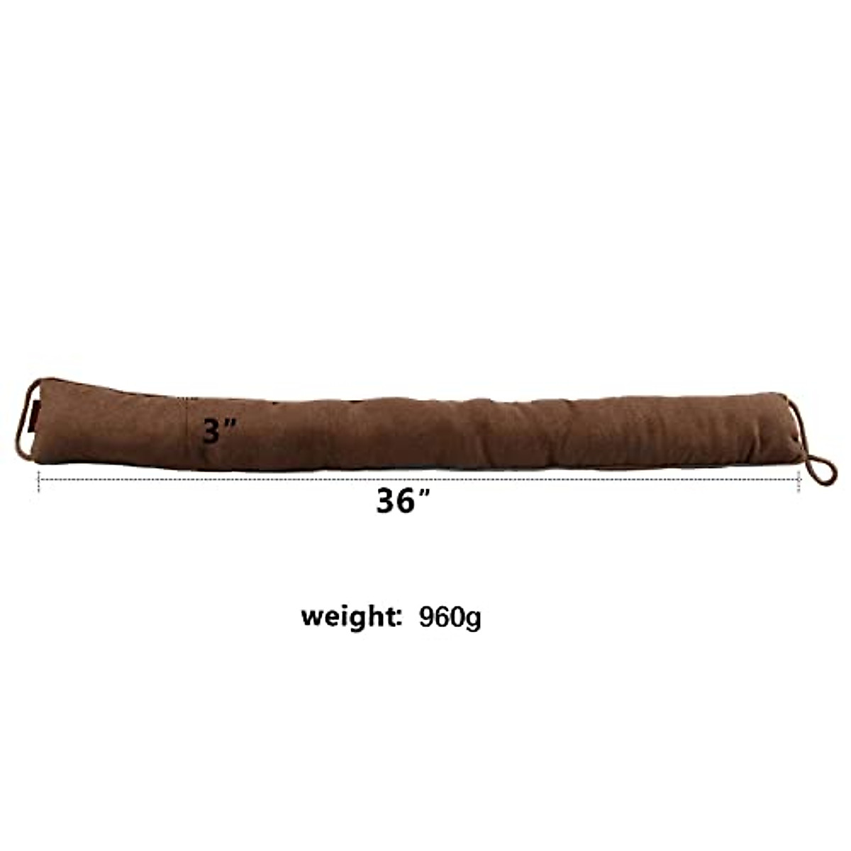 Door Draft Stopper, 36 inch Draft Stopper,Noise Isolation Stopper Door, Dust Blocking Under Door, Suitable for Interior/Exterior Doors (Brown)