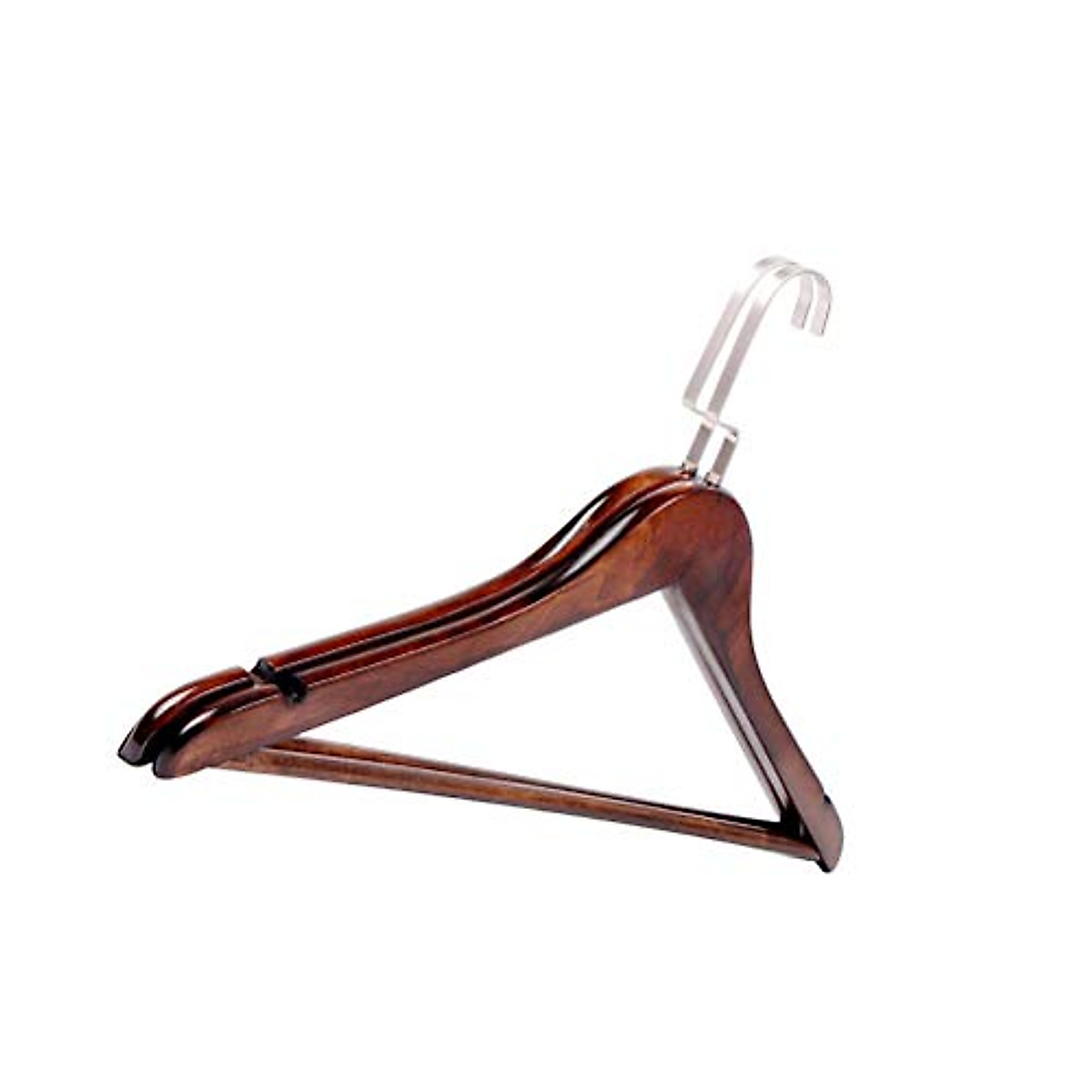 VICASKY 2Pcs Wood Hanger Non- Slip Hangers Clothes Hangers Shirts Sweaters Dress Hanger Drying Rack for Home