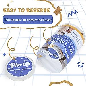 PAWUP Dog Treats Crunchy and Creamy Treats for Dog and Cat, Skipjack Tuna Flavor Topper, Taurine Added, 12.5 Ounce