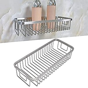 Shower Caddy Corner Shower Basket Sturdy Wall Mounted Bathroom Shelves for Bedroom Balcony Stainless Steel Bathroom Storage Baskets Wall Mounted Shelf Bathroom Supplies Easy to Install,Rack