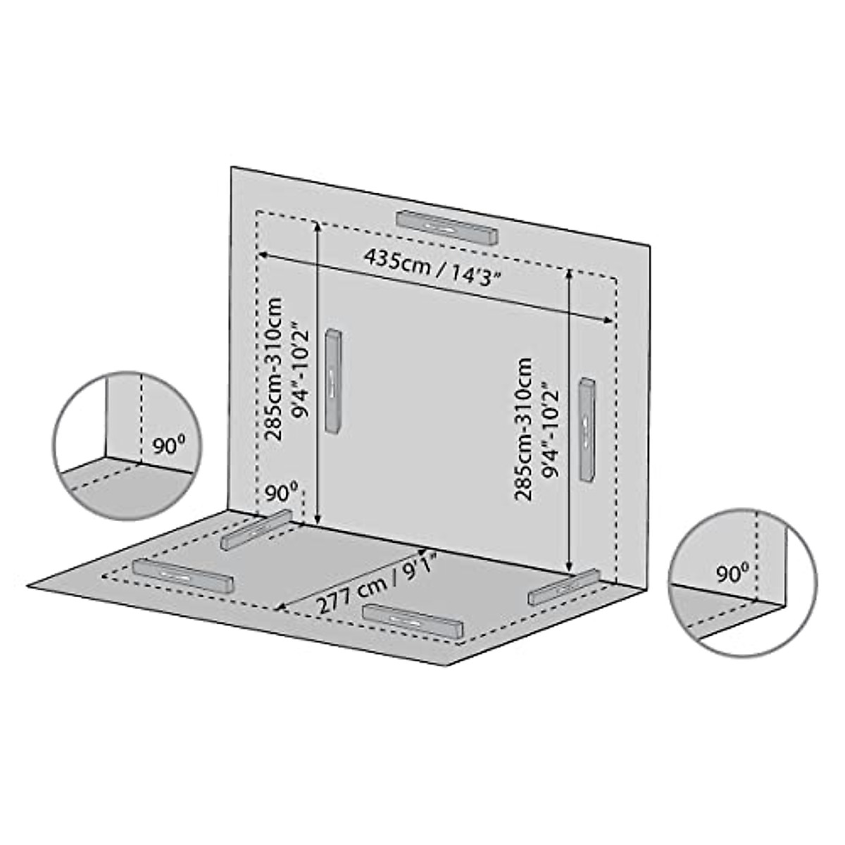 Palram - Canopia Sanremo 10x14 Enclosed Patio Cover with Screen Doors, White DIY Sunroom Kit Lean to Gazebo with Walls to Cover Patio Furniture, Deck, & Porch, UV Protected Polycarbonate Shelter