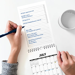 CRANBURY 2023 Small Wall Calendar - (5.5x8.5"), Mini Notepad Calendar, Little Wall Calendar 2023 for Desk, Fridge, or Bulletin Board, Includes Stickers