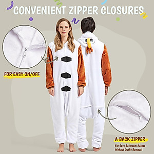 SISKIN Animal Onesie Adult - Halloween Costumes for Women Men Couples Halloween Pajamas Cosplay Animal Onesies L