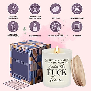 Gifts for Friends - Funny Gifts for Women, Her, Mom, Best Friends, Bestie, Girlfriend, Sister, Coworker - Birthday Gifts for Women - Friendship Gifts for Women Friends, Bestie Gfts - Scented Candle