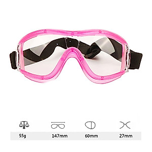 Fx-miRo Safety Glasses,Protective Goggles Anti fog and UV, Protection Work Goggles Seal Spectacles for DIY, Lab,Outdoor (pink)