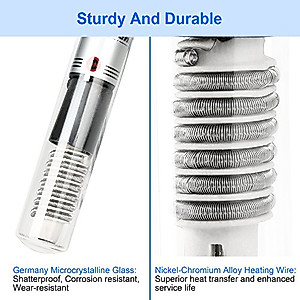 DaToo Submersible 50W Aquarium Heater Adjustable Fish Tank Heater 50 Watt