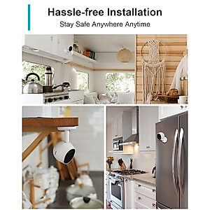 WUUK 4MP Indoor Security Camera, WiFi Camera Indoor Baby Monitor, Pet Camera w/Motion & Human Detection, Night Vision, 24/7 Live View 2-Way Audio, Magnetic Stand, Works w/Alexa & Google Home