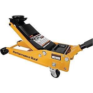 Performance Tool W1645 Professional Low-Profile Swiveling Floor Jack, 3.5-Ton Capacity, Lift Range 3-1/2-Inch to 20-1/2-Inch