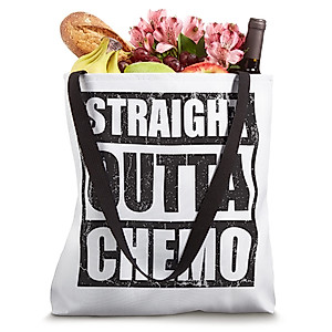 STRAIGHT OUTTA CHEMO Cancer Awareness World Cancer Day Tote Bag