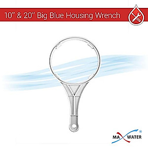 1 Pack 10" BB Clear Whole House Water System Filter Housing 1" NPT Brass Ports w/Pressure Release, Wrench and Bracket