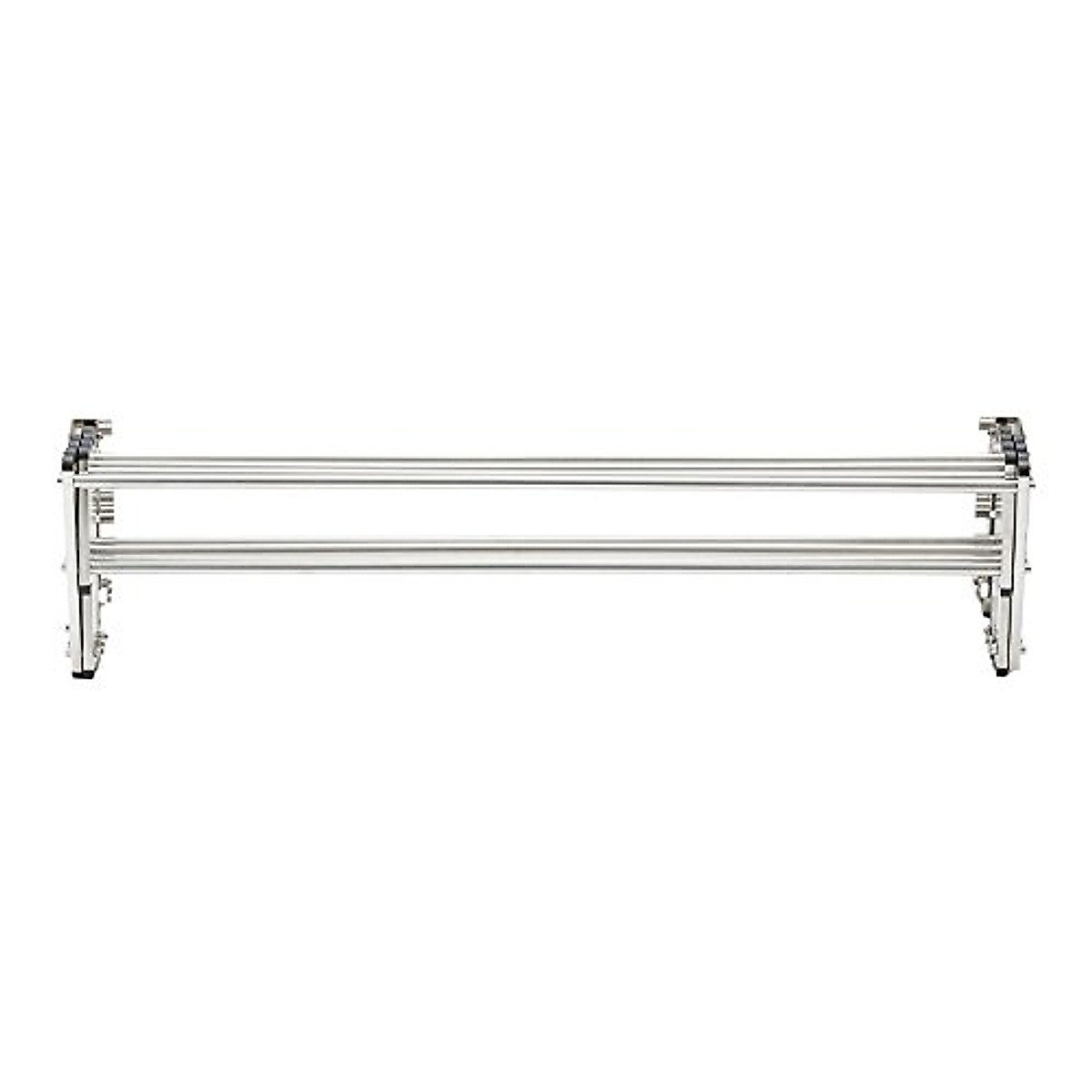 AERO W Racks Stainless Steel Wall Mounted Collapsible Laundry Clothes Drying Rack 60 Pound Capacity 22.5 Linear Ft