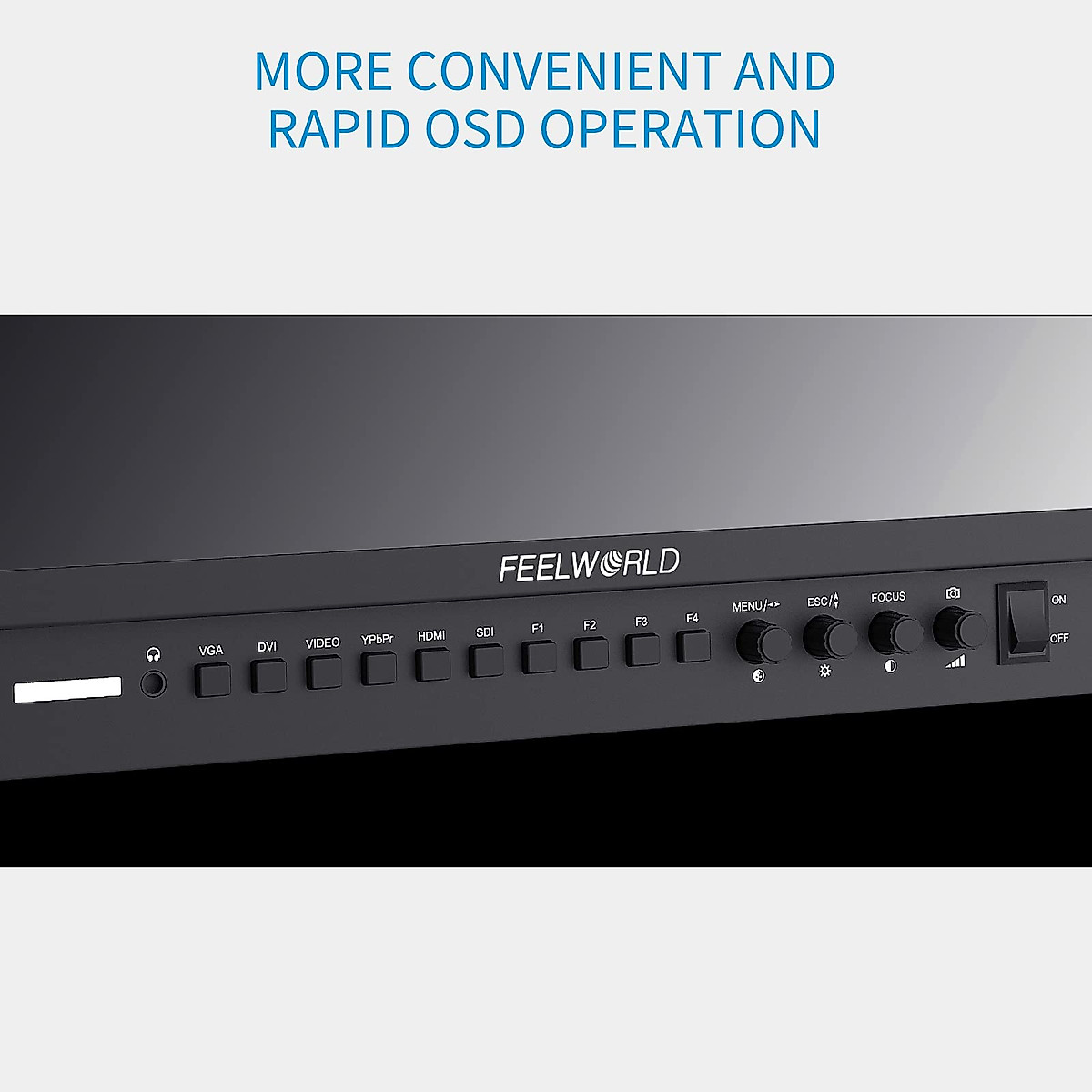 FEELWORLD P173-9HSD 17.3" Broadcast Director Production LCD Monitor with 3G SDI HDMI YPbPr Input Output Aluminum Design 1920×1080