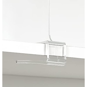 HBlife 12 Pack Clear Shelf Dividers, Vertical Purse Organizer for Closet Perfect for Sweater, Shirts, Handbags in Bedroom and Kitchen, Adjustable Acrylic Bookshelf for Organization