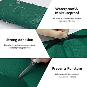 Famagic Bubble Mailers 4x8 Inch 50pc Ultramarine Green Shipping Bags, Chic Packaging Bags For Small Business, Colored Padded Mailing Envelopes, Opaque Matte Self Seal Bubble Poly Mailers Bulk #000