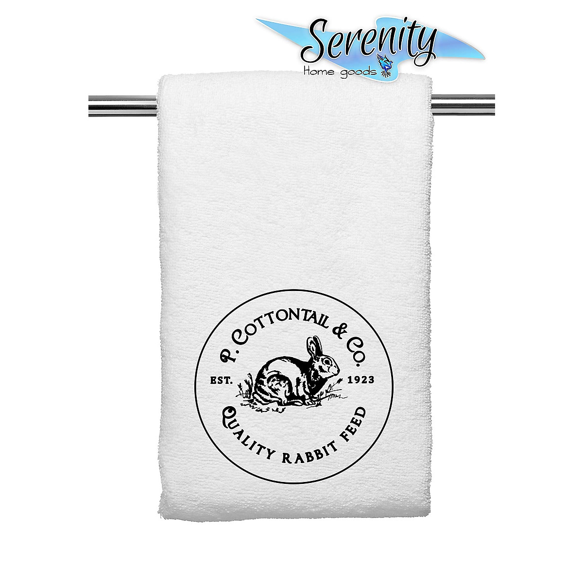 Decorative Kitchen and Bath Hand Towel | Religious Christian Easter Flowers Orange Pink Green | Spring Summer Garden Themed | Home Decor Decorations | House Gift Present