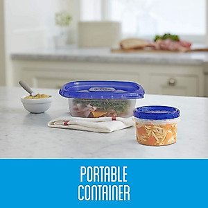 Ziploc Food Storage Meal Prep Containers Reusable for Kitchen Organization, Dishwasher Safe, Variety Pack, 20 Count