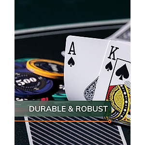 Bullets Playing Cards, Backpacker Playing Cards, Plastic Playing Cards in Aluminium Box with Rules for 5 Backpacker Games, Including Cut-Card