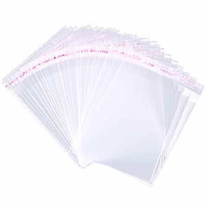 Easytle Approx 203 Pcs 6 cm Clear Resealable Cellophane Cello Bags Resealable Adhesive on Flap Self Sealing OPP Tiny Clear Bags Self Seal Clear Plastic Poly Bags for Jewelry Candies Cookies Decorative