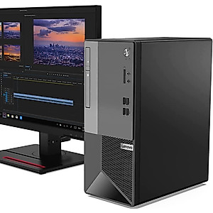 Lenovo V50T Gen 2 Desktop Tower, Intel i9-11900K, 64GB RAM, 2TB NVMe SSD, UHD Graphics 750, USB C, DisplayPort, HDMI, VGA, DVD, Card Reader, AC Wi-Fi, Bluetooth, Windows 11 Pro, Black