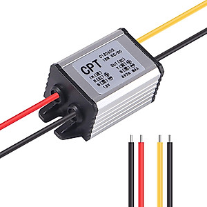 MELIFE Waterproof Car Power Converter DC 9V-22V 12V to DC 6V Buck Voltage Regulator 3A 18W Step Down Volt Module Power Supply Compatible with Vehicle Automotive LED Display Radio