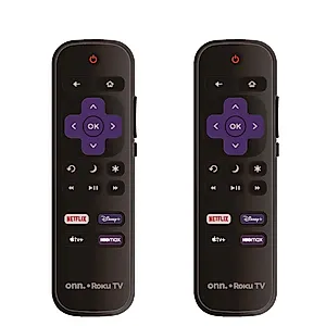 ULTRA PARTS 2 Pack - OEM Replacement Remote Control for All ONN. Roku TV Smart 4K Ultra HDTV (Netflix/Disney Plus/Apple TV+/HBO Max)