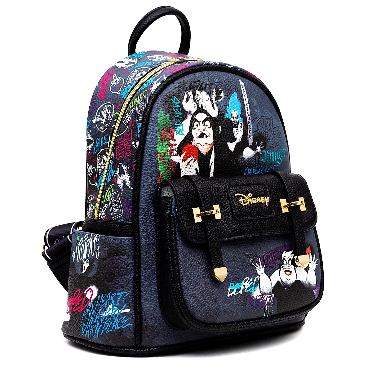 Wondapop Disney Villains 11" Vegan Leather Fashion Mini Backpack