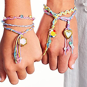 Creativity for Kids Friendship Bracelet Making Kit - Create 20 DIY Charm Bracelets, Arts and Craft Kits for Girls and Tweens Ages 7-10+