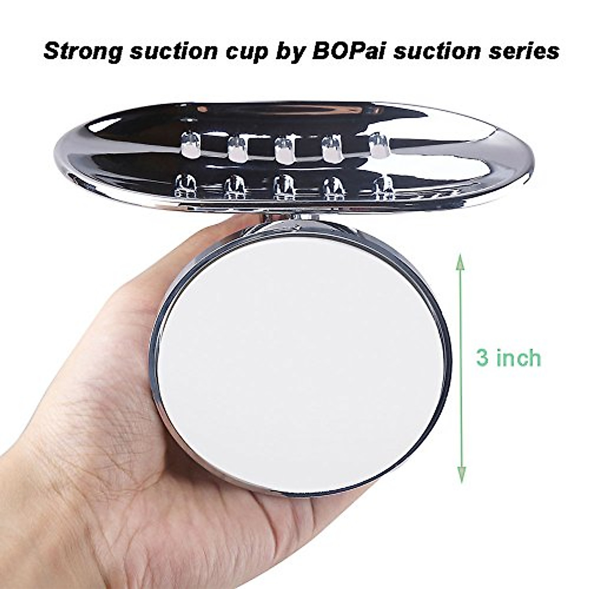 BOPai Elegant Suction Soap Dish for Shower, Powerful Vacuum Suction Cup Soap Holder, Bathroom Kitchen…