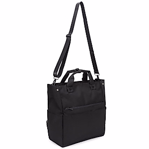 Kah&Kee Backpack Purse for Women Convertible -14 inch Laptop Tote Shoulder Bag. Ideal for Work, College, Travel & Nurses (Black)