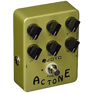 JOYO JF-13 AC Tone Vintage Tube Amplifier Effects Pedal Analog Circuit British Rock Distortion Sound for Electric Guitar Effect - Bypass