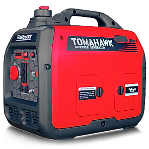 TOMAHAWK 2000 Watt Inverter Generator Super Quiet Portable Power For Residential Home Use 120V and USB Outlet Panel