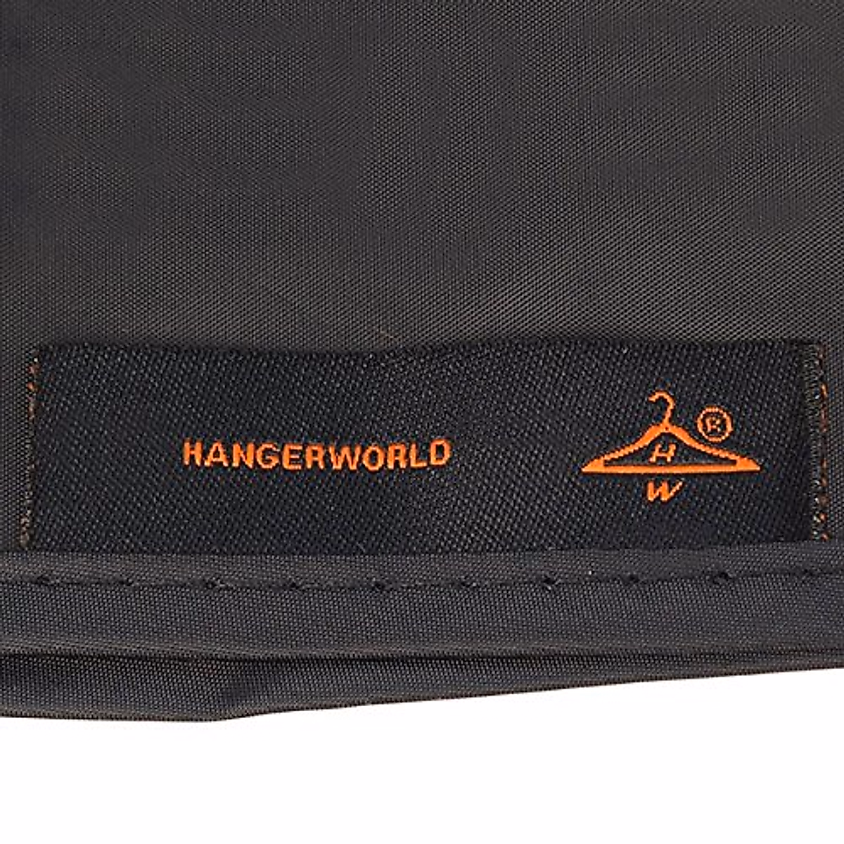 HANGERWORLD 6ft Large Black Clothes Rack Cover with 2 Zippers - Waterproof Nylon, Breathable, Dust Protector for Storage (Garment Rack Cover ONLY)
