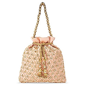 Aheli Indian Potli Bags for Women Evening Bag Clutch Ethnic Bride Purse with Drawstring