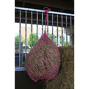 T TEKE Classic Slow hay Feeder hay nets, 40" Length with 2" Holes, Horse Supplies hay Bags for Horses, Goat Feed