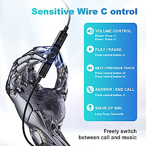 XNMOA Wired Headphones for iPhone 14 13/12/11/Se/X/Xr/Xs/8/7, Wired Earbuds Noise Canceling in-Ear Headset with Microphone,Comfortable Wired Earphones with Volume Control,Black