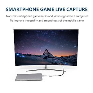 Anxious 4K HDMI Video Capture Card,USB 3.0 1080P Game Capture Card,for Game,Teaching,Live Broadcasting,Video Conference,Video Recorder for Streaming,Compatible with Windows Linux Mac OS System etc