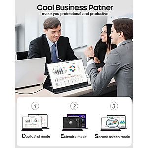 Feiasia Portable Monitor for Laptop 144Hz 16.1 inch 1080P HDR Ultra Slim Gaming Monitor Second Monitor Travel Monitor Laptop Sreen Extender for Cellphone, PC, PS3-5, Mac, etc