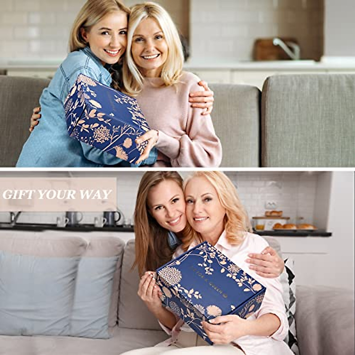 JIALVBIN Gifts for Mom from Daughter for Mom Gifts Birthday Gifts for Mom Relaxing for Grandma Luxury Novelty Baskets Gifts Set