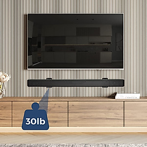 WISDING Universal Soundbar Mount Bracket Floating Wall Shelf for Samsung,JBL,Sony, LG,Bose,Roku,Polk Audio,Vizio,Roku,Onn & Other Brands Soundbar Mount Bracket, Sound Bar Wall Mount Shelf Under TV