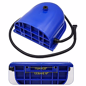 MUDUOBAN Water Bowl Heater with Float Valve Automatic Heated Animal Drinking Water Bowl Large Capacity for Goat Horse Cattle Pig Sheep Pet Dog (Blue)