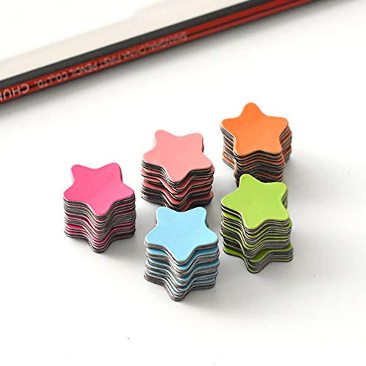 NUOBESTY 120 Pcs Stars Magnetic Blackboard Sticker Refrigerator Magnet Childrens Race Reward Chart Magnet
