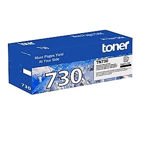 Onward 1-Pack TN730 High Yield Black Toner Cartridge Compatible TN730 TN-730 Black High Yield Toner Cartridge Replacement for Brother TN730 MFC-L2750DW HL-L2390DW DCP-L2550DW Printer, TN730 Black
