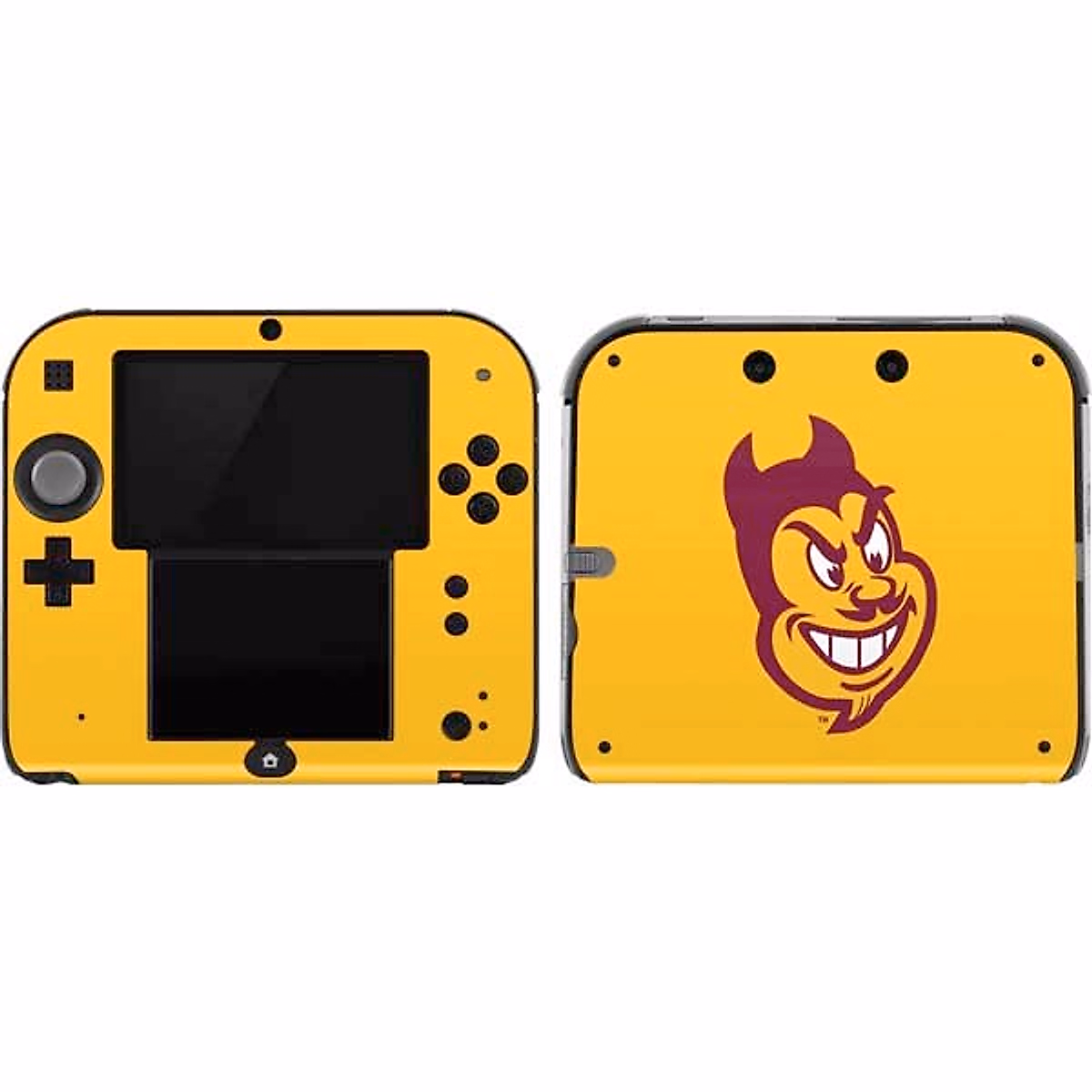 Skinit Decal Gaming Skin Compatible with 2DS - Officially Licensed College ASU Sparky Design